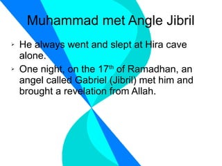 Muhammad became a prophet | PPT