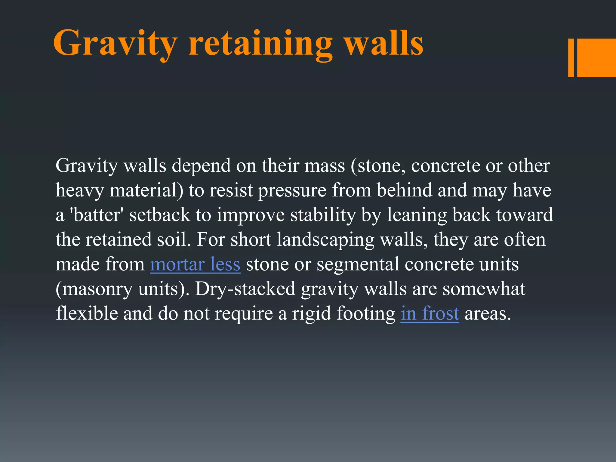 Types of Retaining walls.. | PPTX