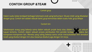 pengertian group and team | PPTX