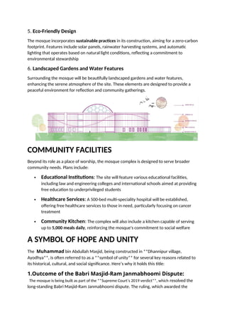 MUHAMMADBIN ABDULLAH MASJID DESIGN AND PHOTOS | DOCX