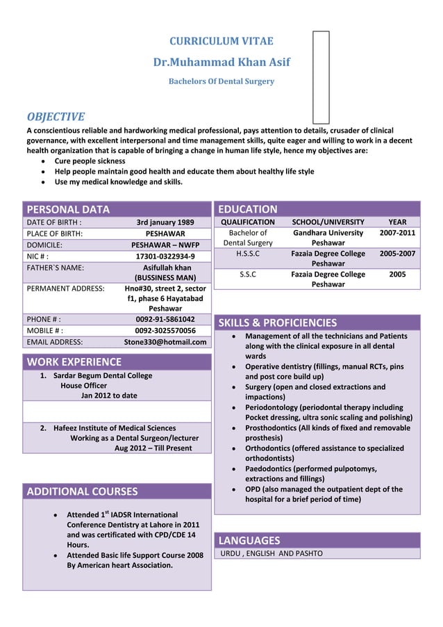 Muhammad cv | DOCX