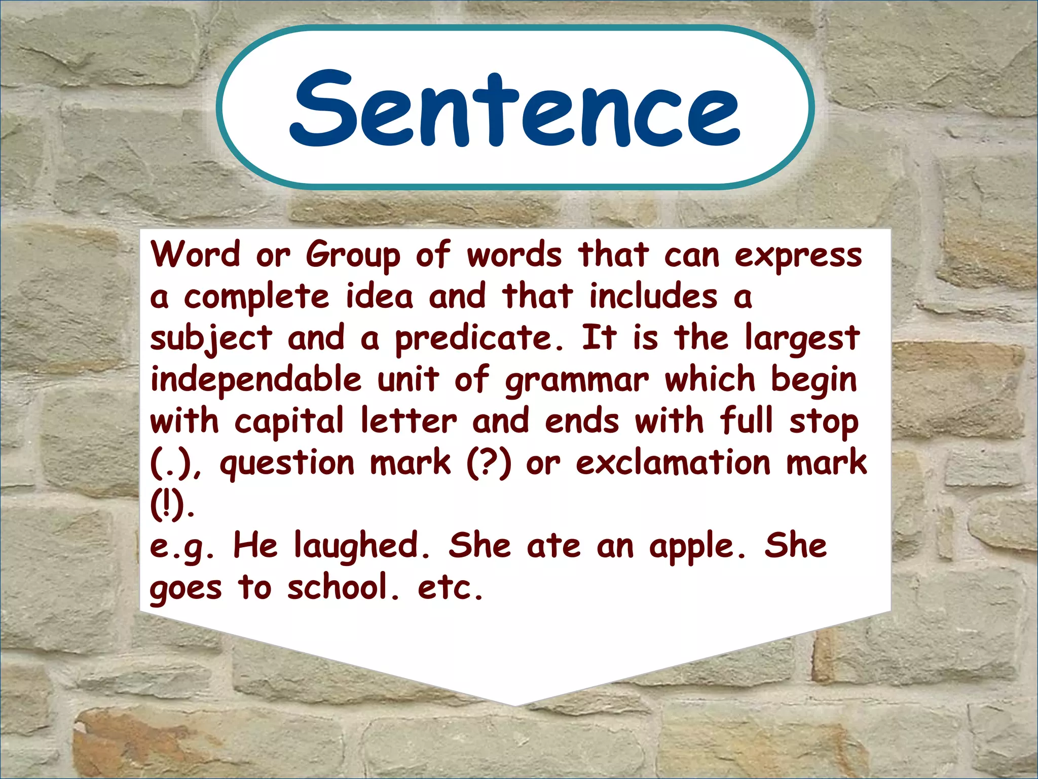 Phrase, Sentence and Clause | PPTX