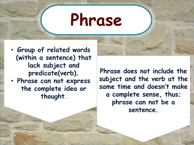 Phrase, Sentence and Clause | PPTX | Law