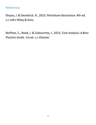 core cleaning by soxhlete extractor | DOCX