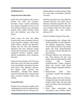 Artikel Ilmiah Sistem Basis Data | PDF