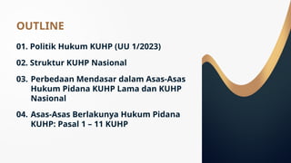 Materi sosialisasi pemberlakuan kuhp nasional | PPTX