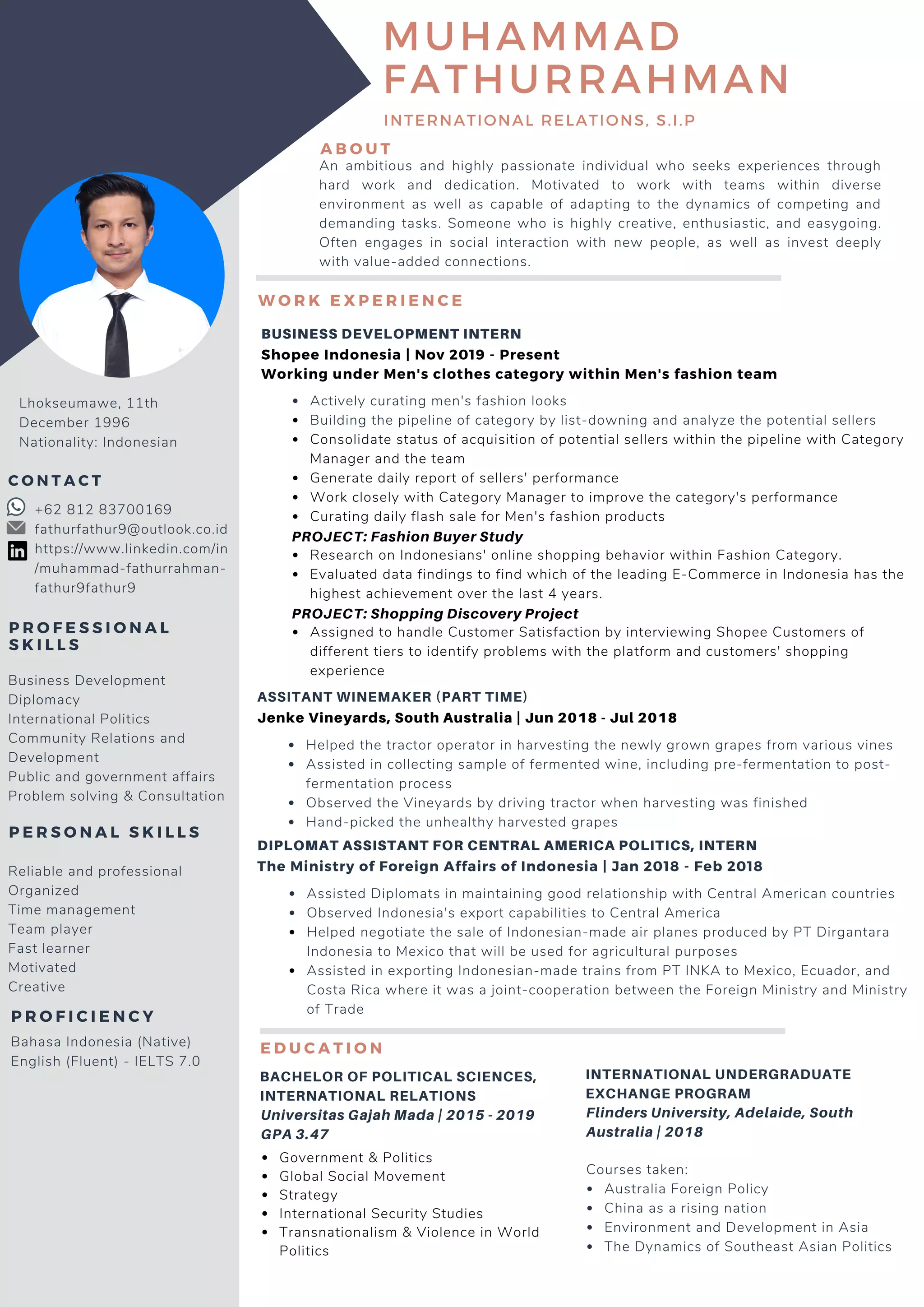 Muhammad fathurrahman cv resume | PDF