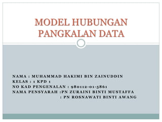 Model Hubungan Pangkalan Data | PPT