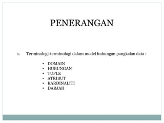 Model Hubungan Pangkalan Data | PPT