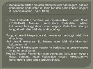 Kedaulatan Negara | PPTX