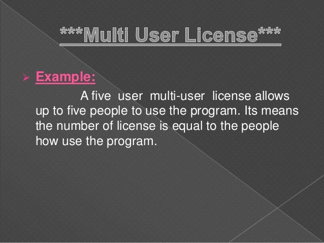 SOFTWARE LICENSE and types of software license./ by Haseeb Khan