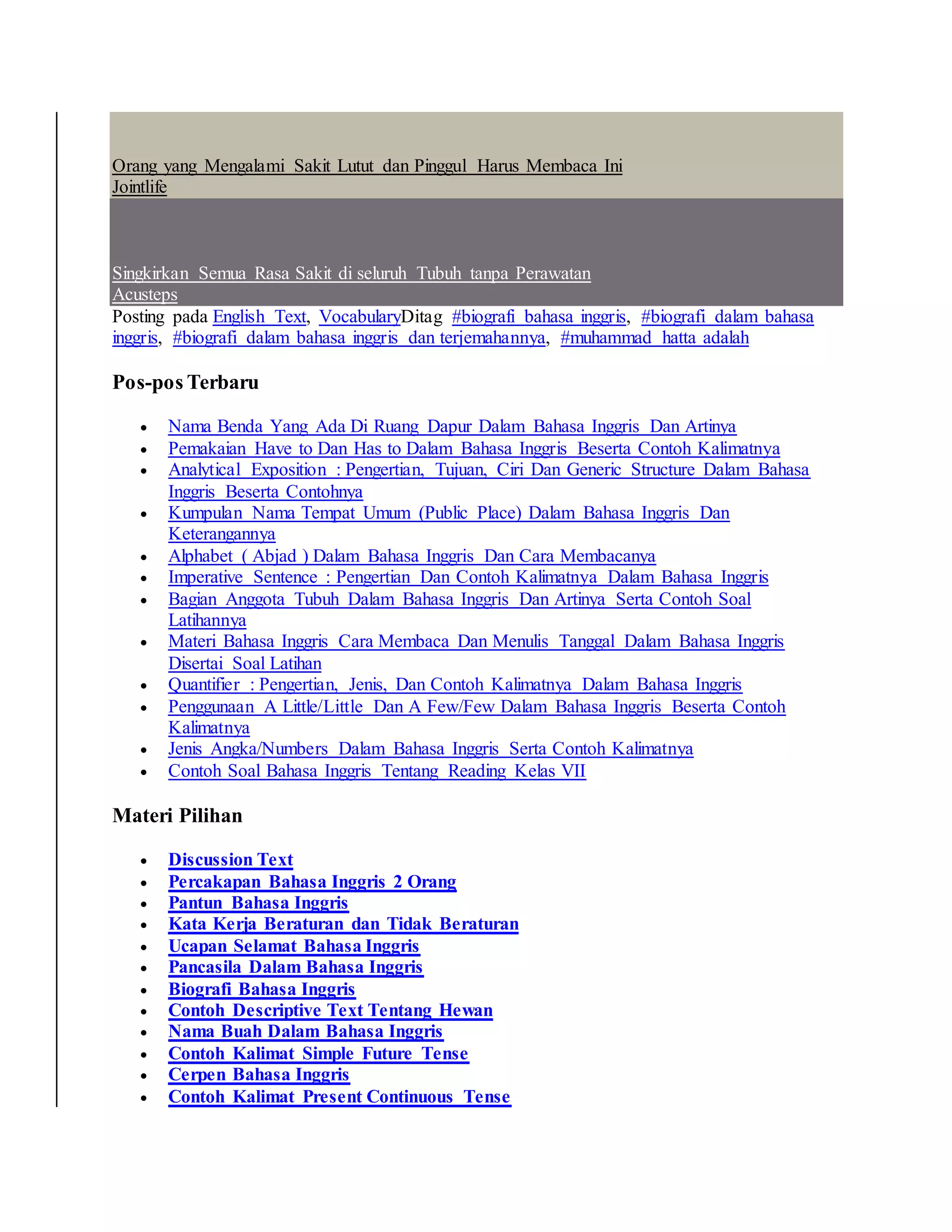 Muhammad hatta text | PDF