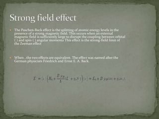 Zeeman Effect | PPTX