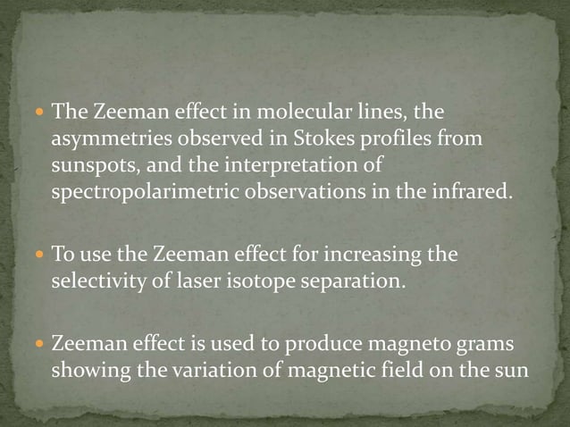 Zeeman Effect | PPTX