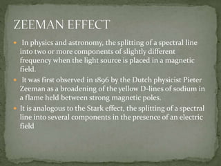 Zeeman Effect | PPTX