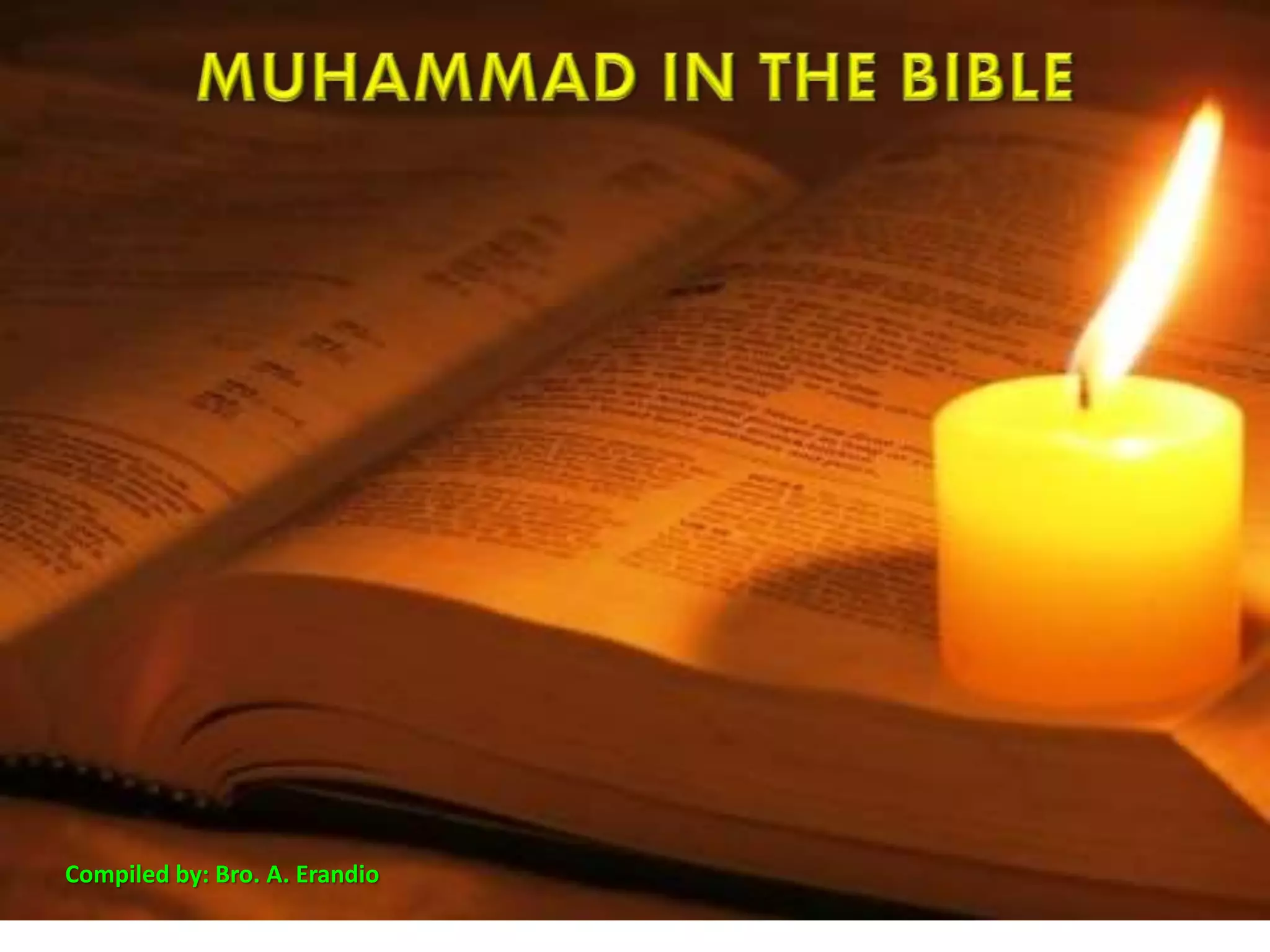 Muhammad ﷺ’ in the Bible (Part2) | PPT