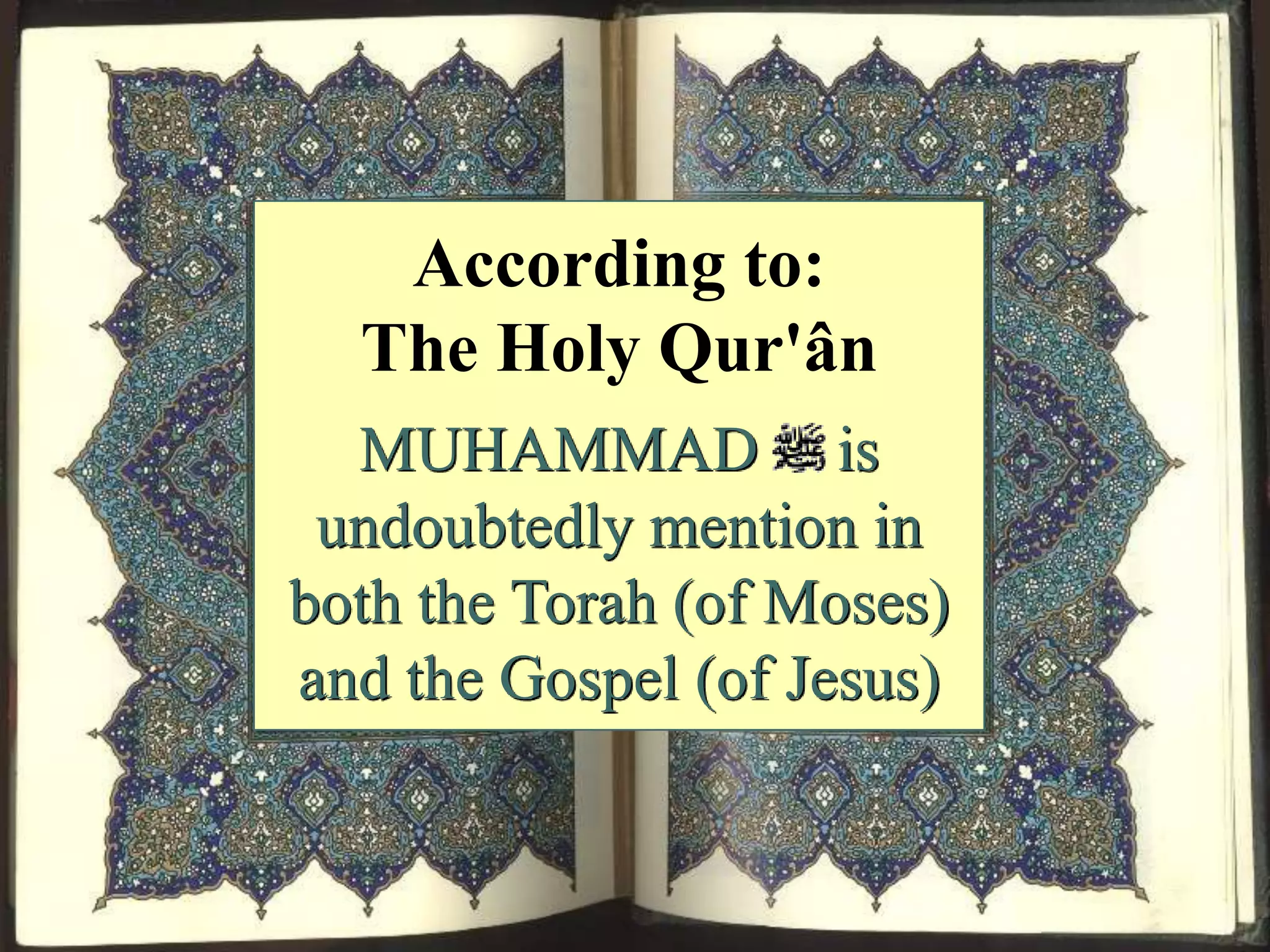 Muhammad in the bible part 1 | PPTX