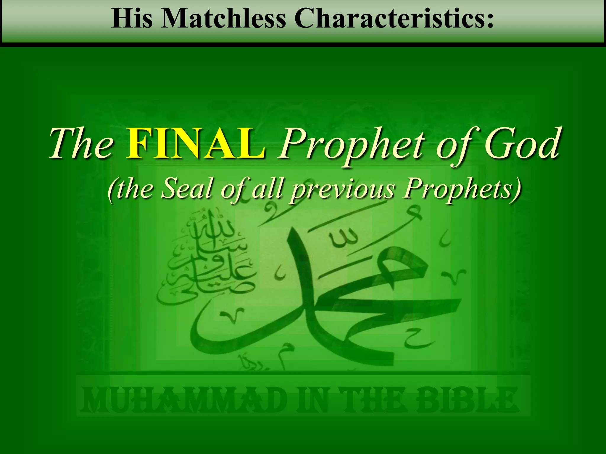 Muhammad in the bible part 2 | PPT