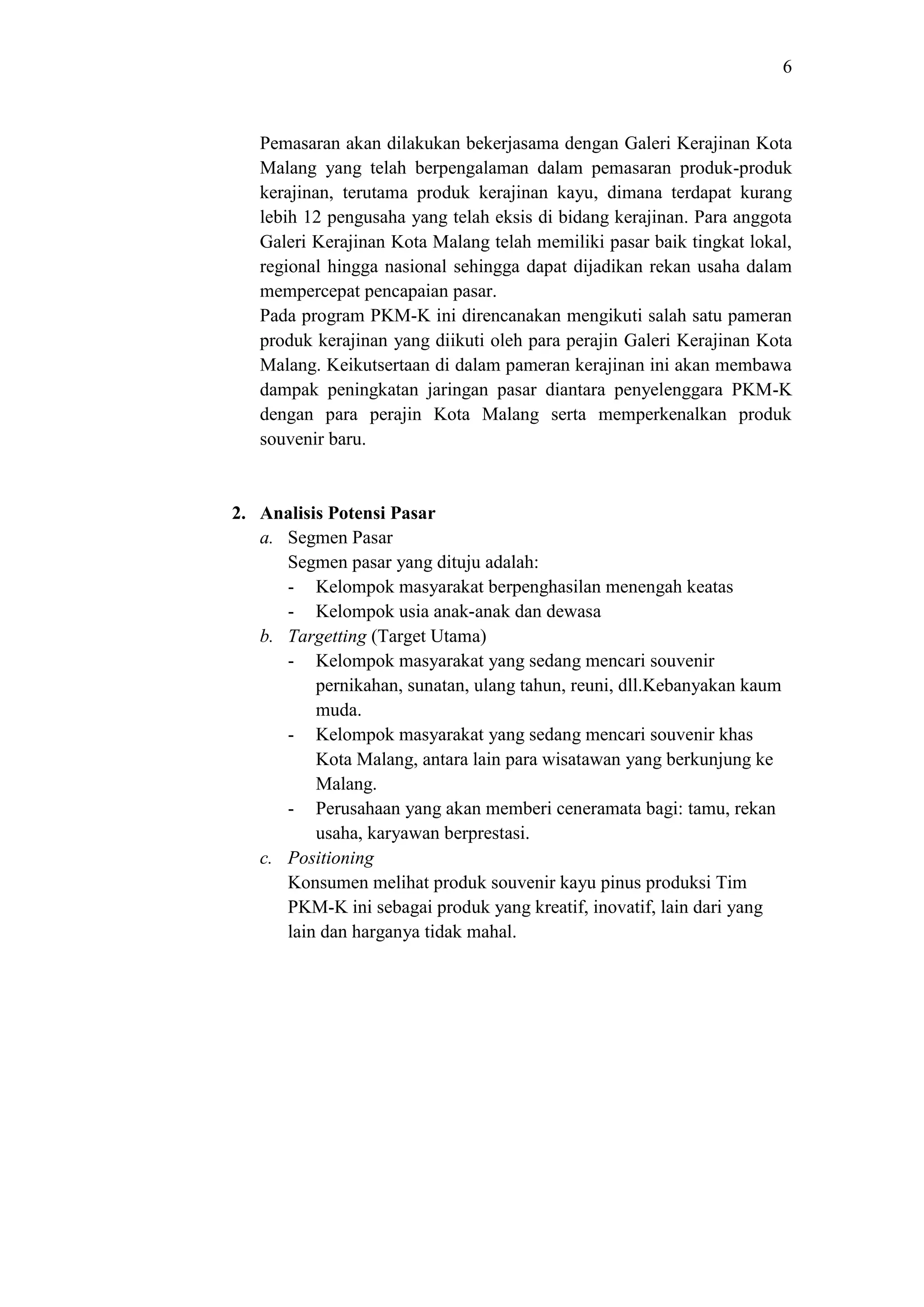 Contoh Proposal PKMK | PDF