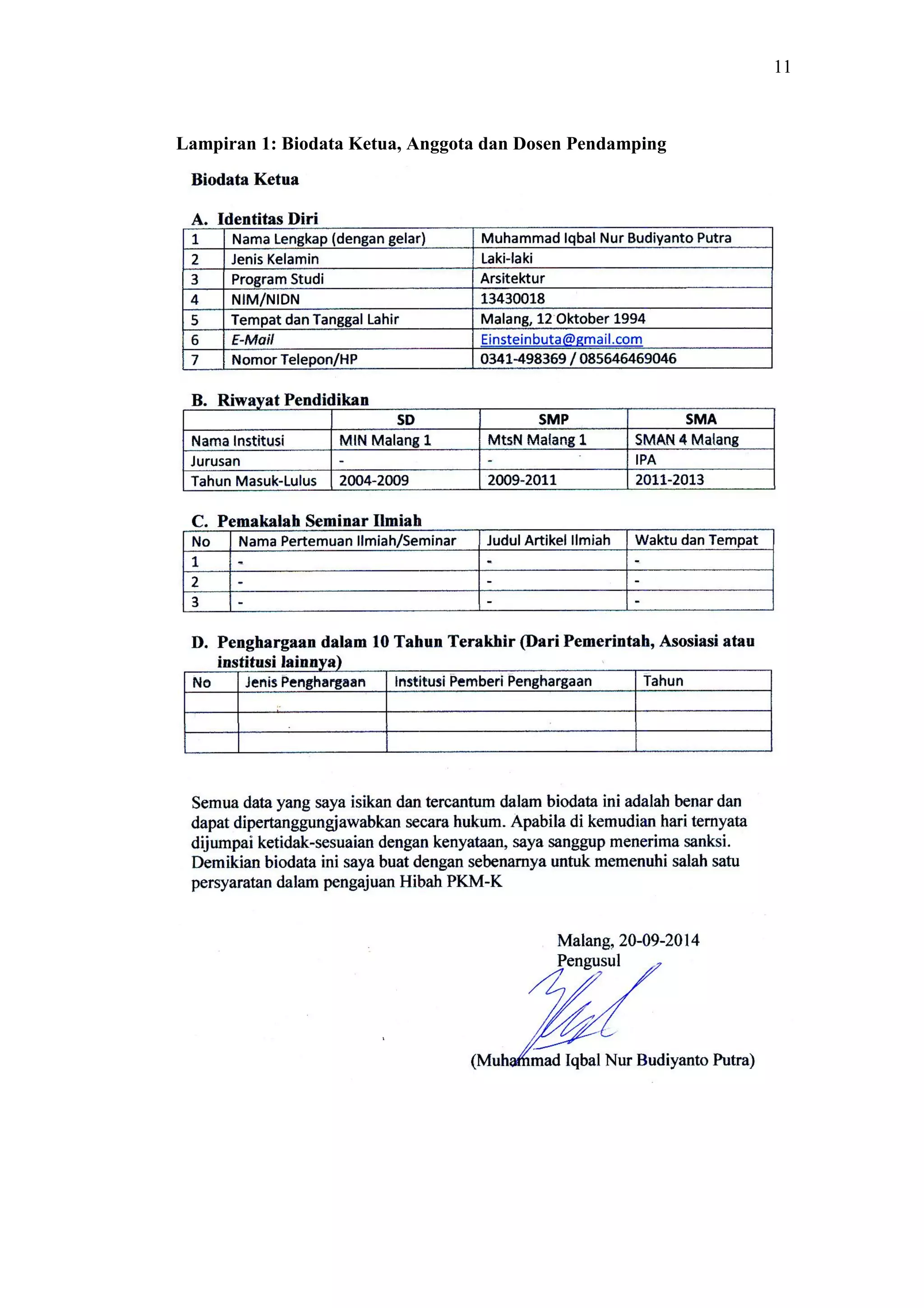 Contoh Proposal PKMK | PDF