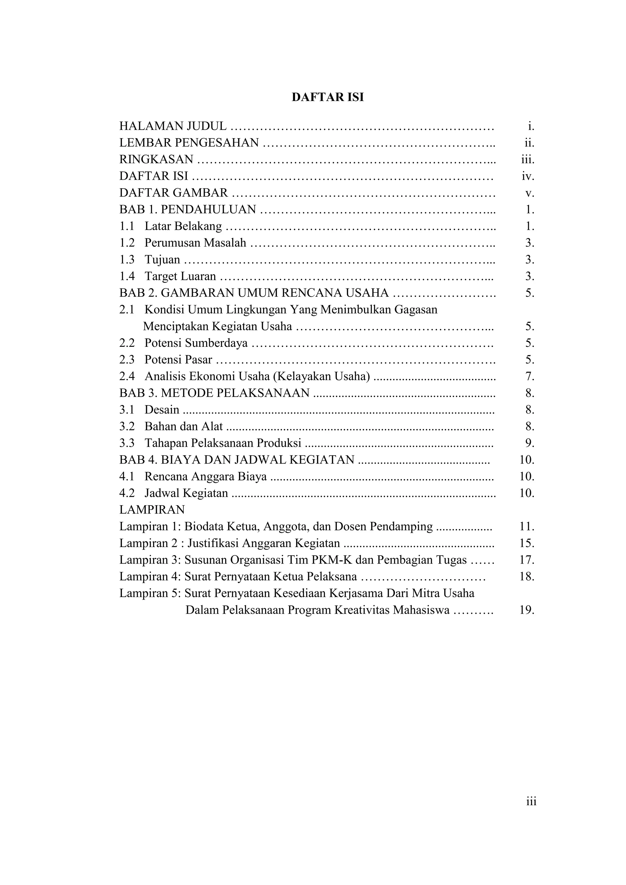 Contoh Proposal PKMK | PDF
