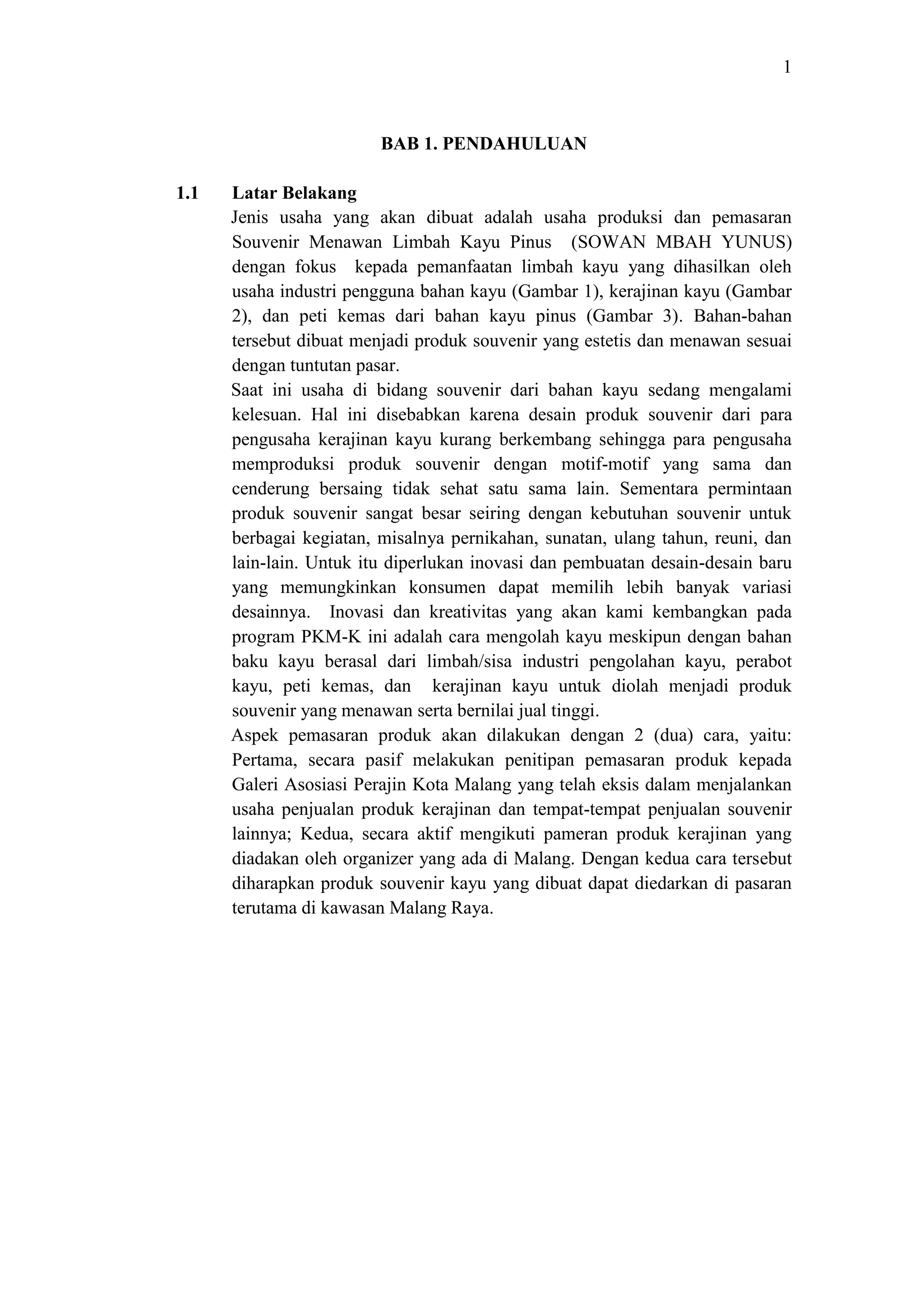 Contoh Proposal PKMK | PDF