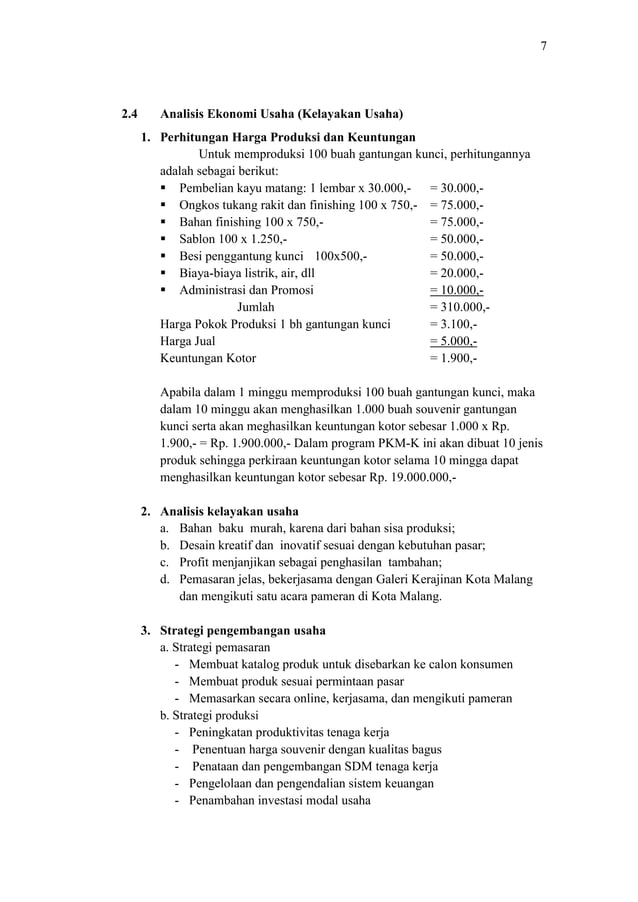 Contoh Proposal PKMK | PDF