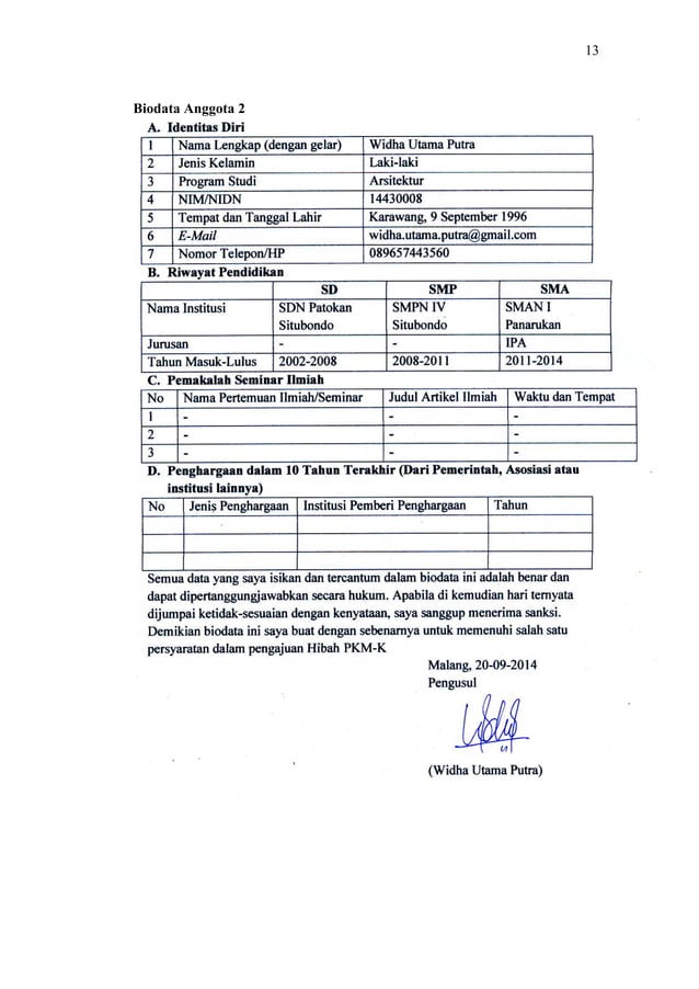 Contoh Proposal PKMK | PDF