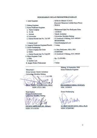 Contoh Proposal PKMK | PDF