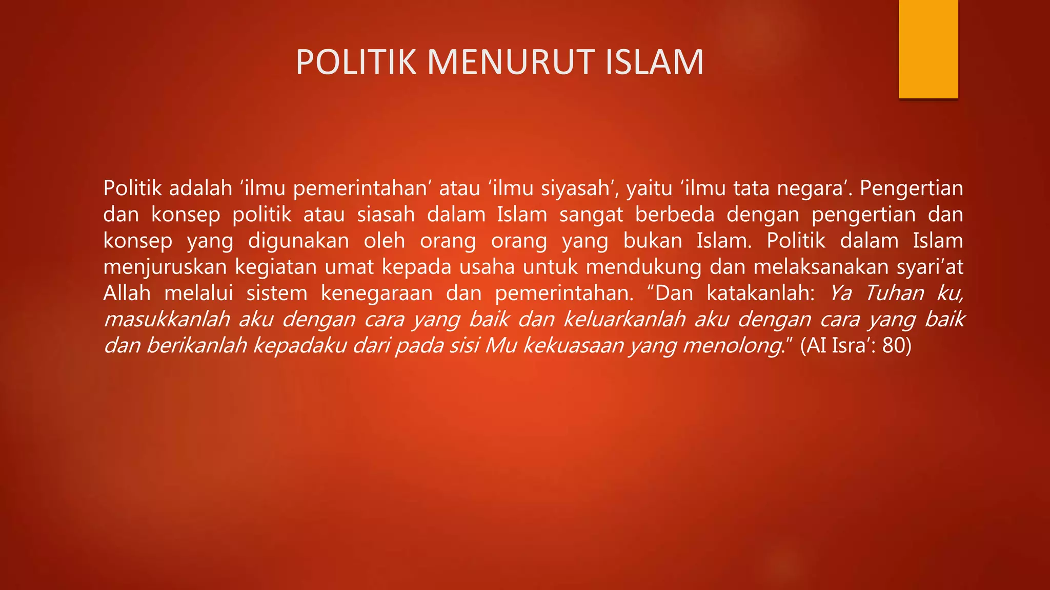 Muhammadiyah dan politik | PPTX