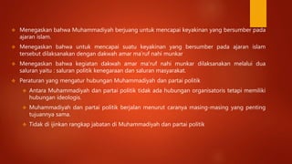Muhammadiyah dan politik | PPTX