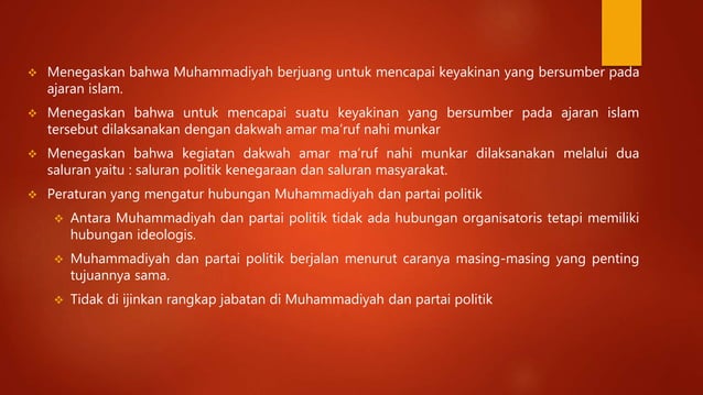 Muhammadiyah dan politik | PPTX