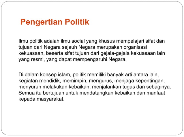 Muhammadiyah sebagai gerakan politik | PPTX