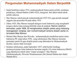 Muhammadiyah sebagai gerakan politik | PPTX