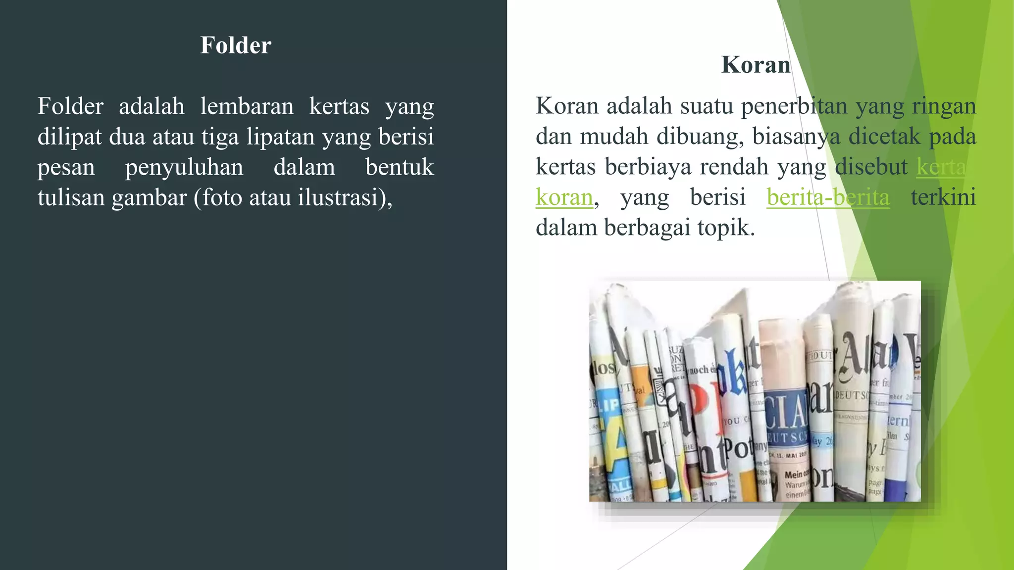 Muhammad jumhar azhari Jenis jenis media penyuluhan | PPT