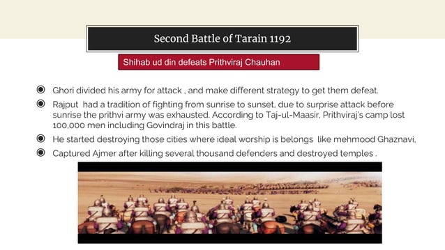 Muhammad of Ghor / Shihab ad din Ghori presentation | PPTX | Islam ...