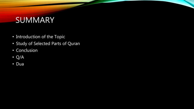 Muhammad (pbuh) as preacher in the light of relevent quranic verses | PPT