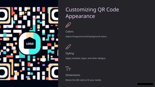 Qrcode generator Python project personation .pptx