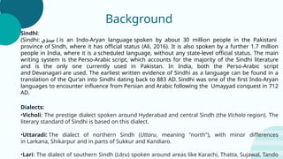 Phonological Diversity in Sindhi Dialects. | PPT