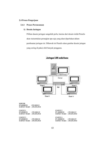 membuat jaringan lan memanfaatkan komputer butut. | PDF