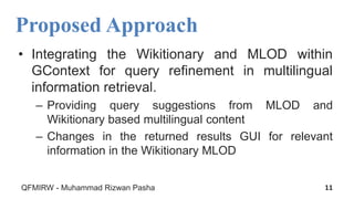 Query Formulation in Multilingual Web Information Retrieval | PPT