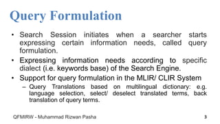 Query Formulation in Multilingual Web Information Retrieval | PPT