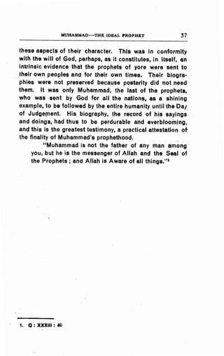 Muhammad (Sallallahu Alaihi Wasallam) The Ideal Prophet By Shaykh Syed ...
