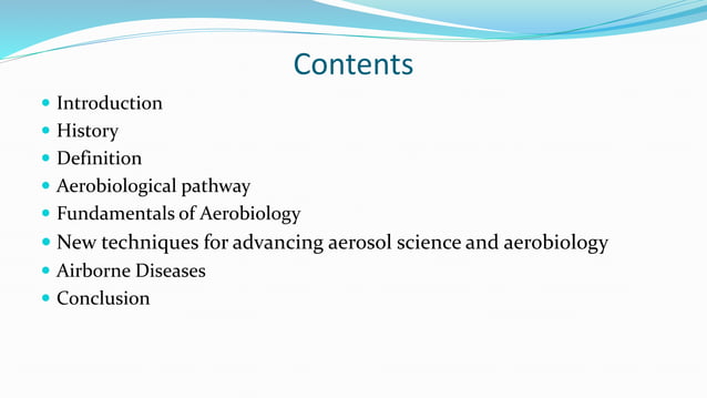 Aerobiology | PPTX