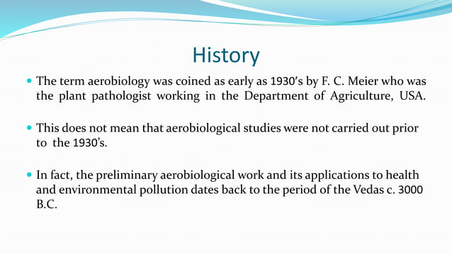 Aerobiology | PPTX