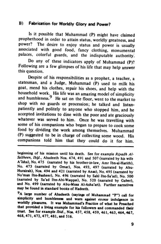 Muhammad's prophethood analytical view | PDF