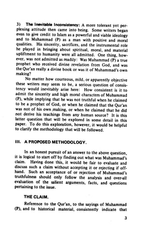 Muhammad's Prophethood - An Analytical View - by DR. JAMAL-A.-BADAWI | PDF