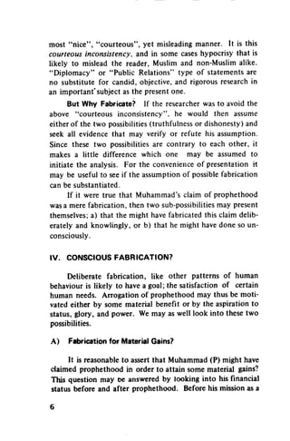 Muhammad's Prophethood - An Analytical View - by DR. JAMAL-A.-BADAWI | PDF