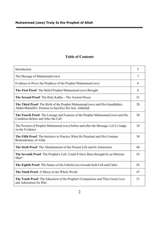 Table Of Contents The Prophet