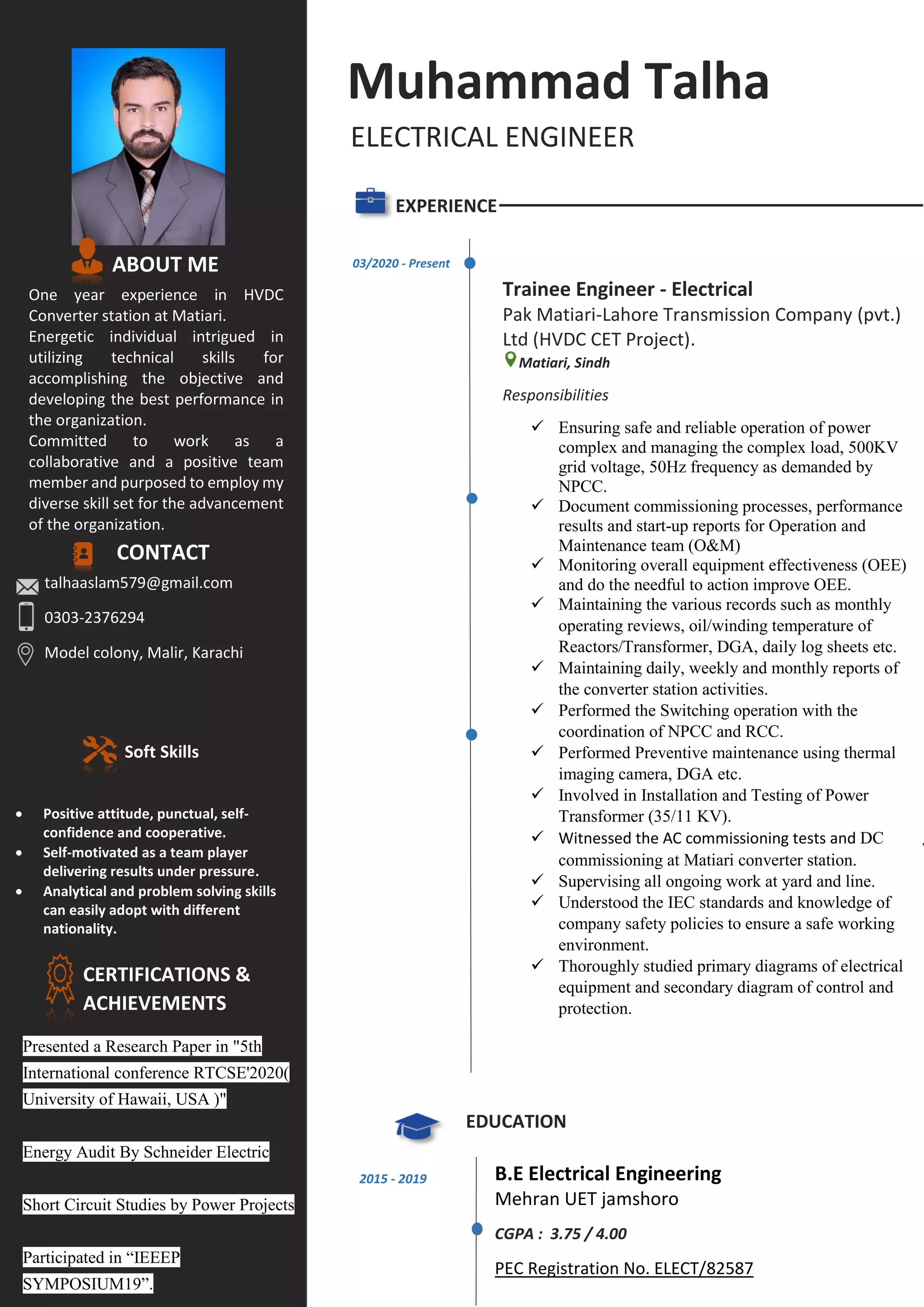 Muhammad talha cv | PDF